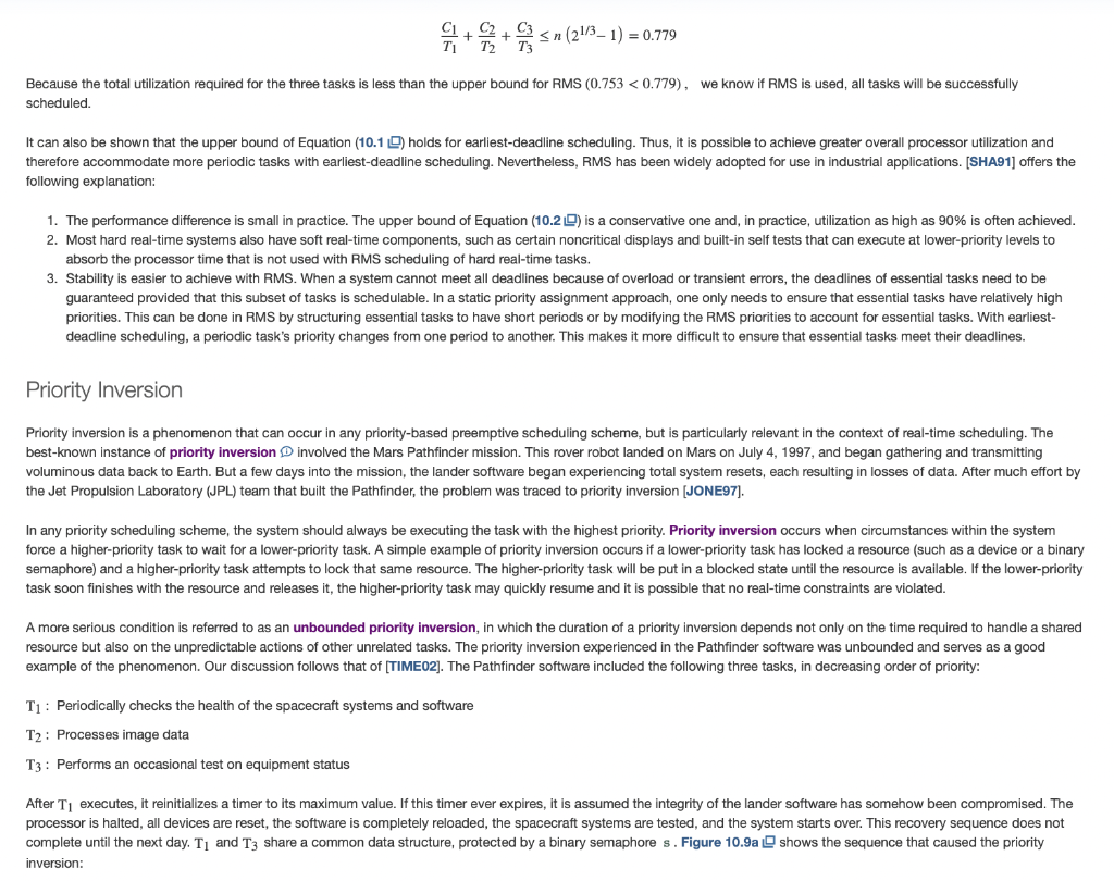 Solved This assignment is on priority inversion (page | Chegg.com