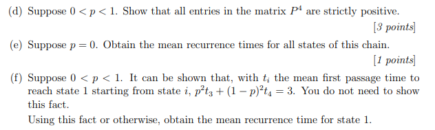 Solved 2. Consider a Markov chain with 5 states labelled 1, | Chegg.com