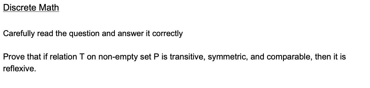 Solved Discrete Math Carefully read the question and answer | Chegg.com