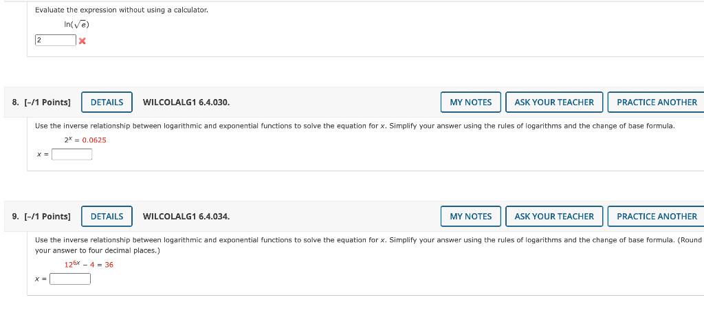 Solved Evaluate the expression without using a calculator. | Chegg.com