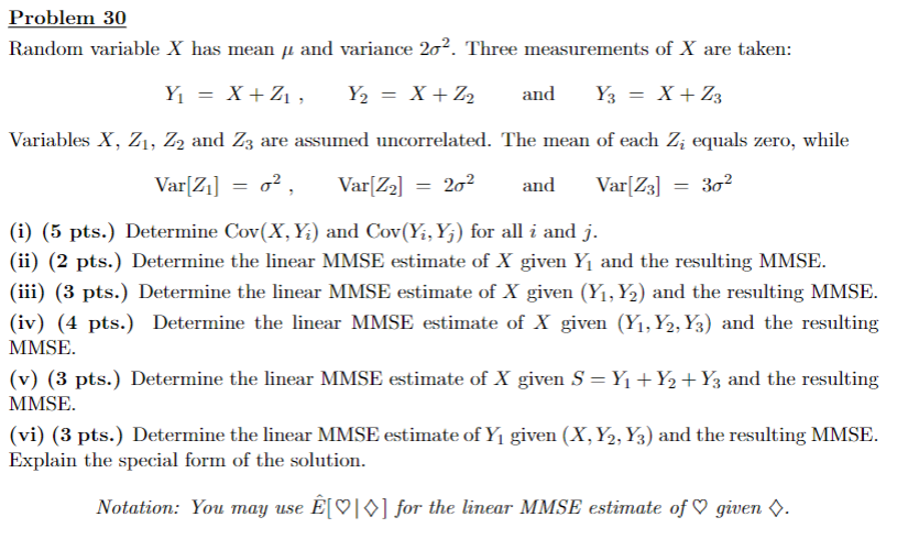 Problem 30 Random variable X has mean p and variance | Chegg.com