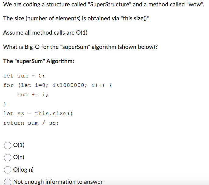 Solved We are coding a structure called "SuperStructure" and | Chegg.com