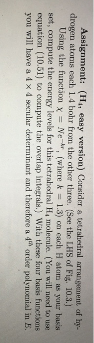 Assignment: (H4, easy version) Consider a tetrahedral | Chegg.com