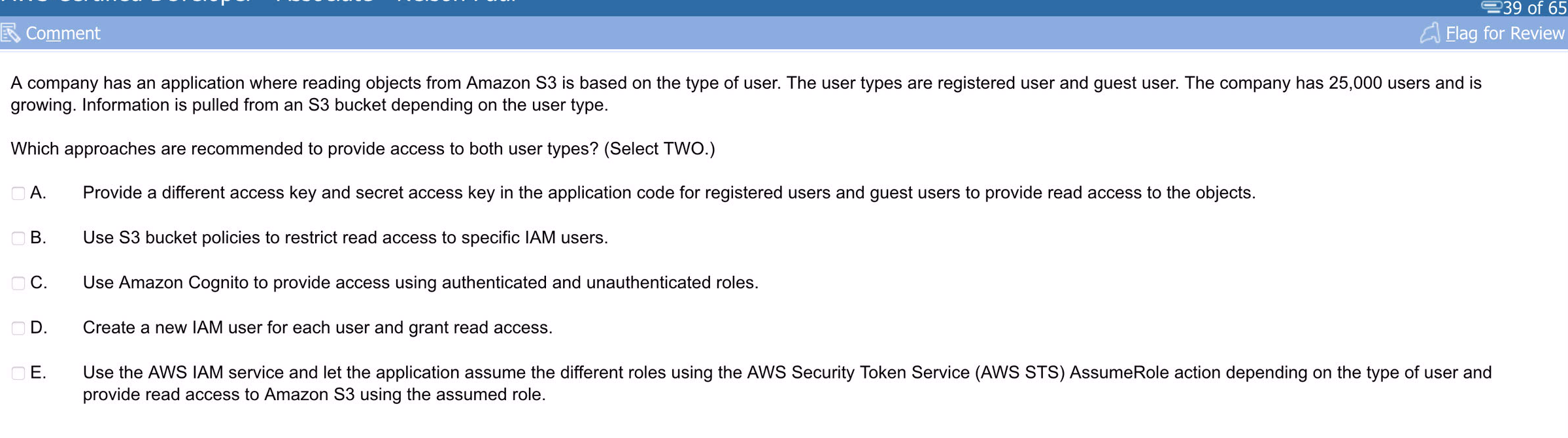 Solved E Comment 239 of 65 Flag for Review A company has an | Chegg.com