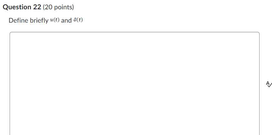 Solved Define briefly u(t) and δ(t) | Chegg.com