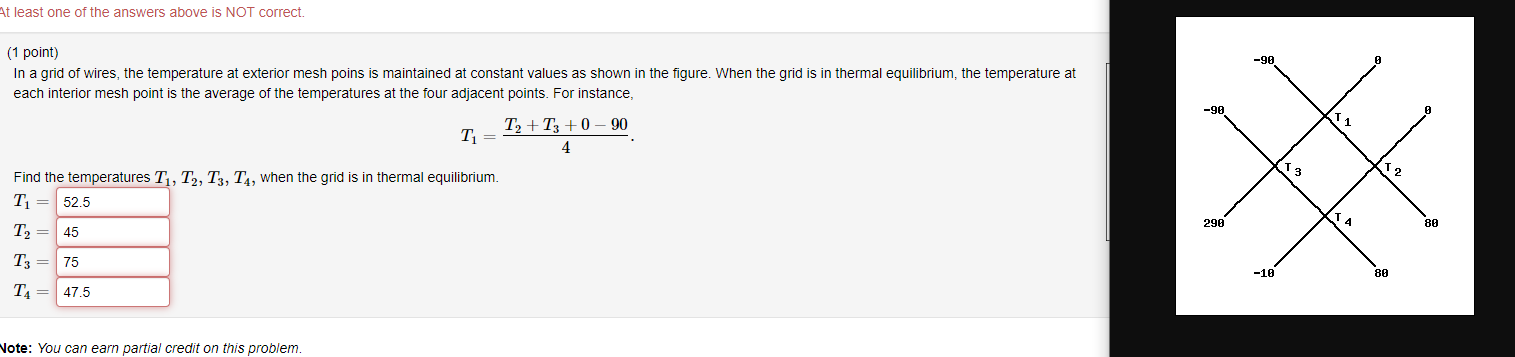 At least one of the answers above is NOT correct. (1 | Chegg.com