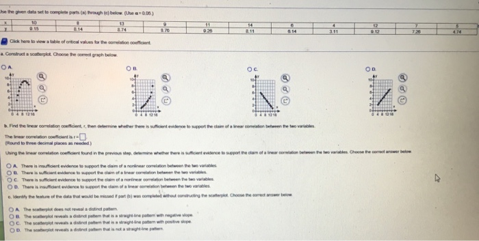 Solved Use the given data set complete parts a through C | Chegg.com
