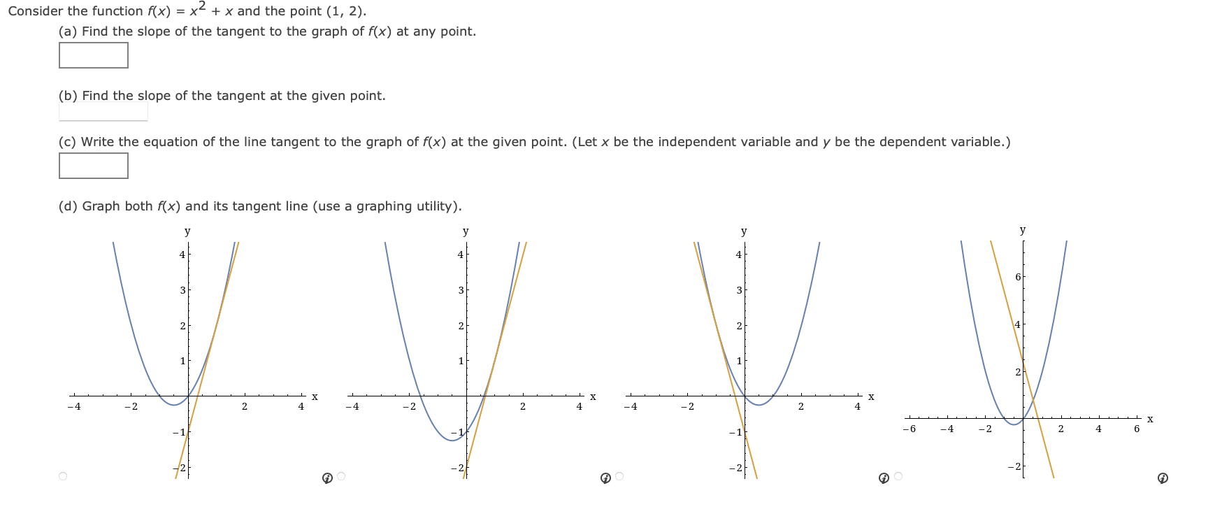 Solved Onsider The Function F X X2 X And The Point 1 2