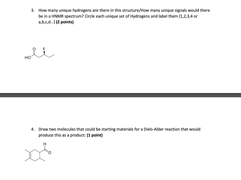 Solved 3. How many unique hydrogens are there in this | Chegg.com