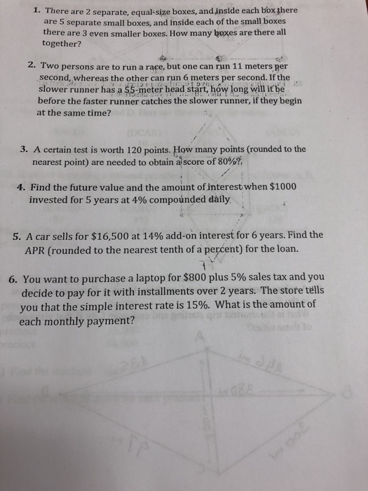 Solved 1. There are 2 separate, equal-size boxes, and inside | Chegg.com