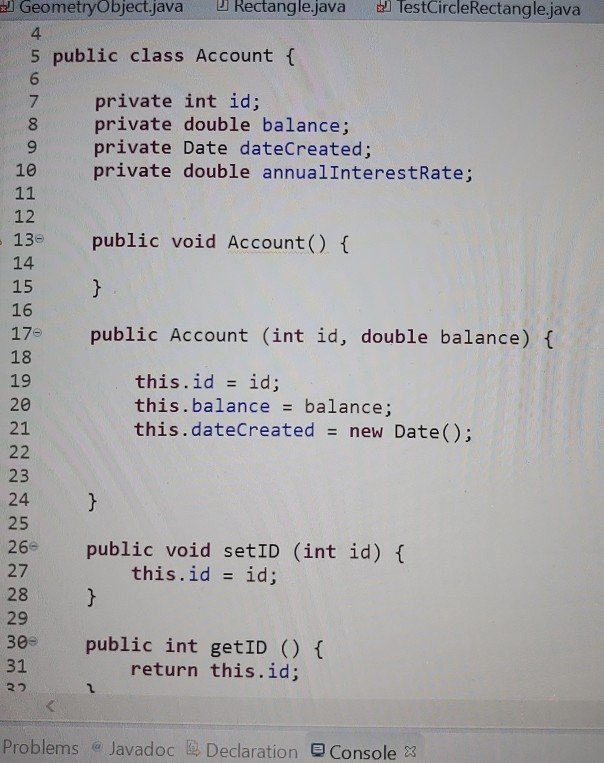 Solved e.com/UUSE JUUJU • From Assignment 4, the Account | Chegg.com
