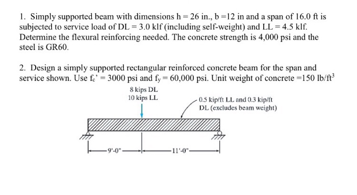 Solved Reinforced Concrete Design class(Civil | Chegg.com