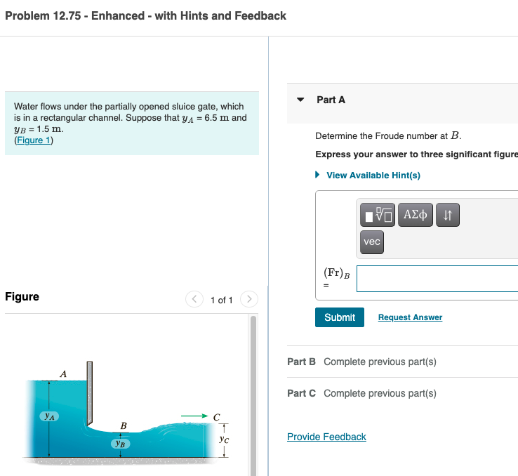 Solved Problem 12.75 - Enhanced with Hints and Feedback | Chegg.com
