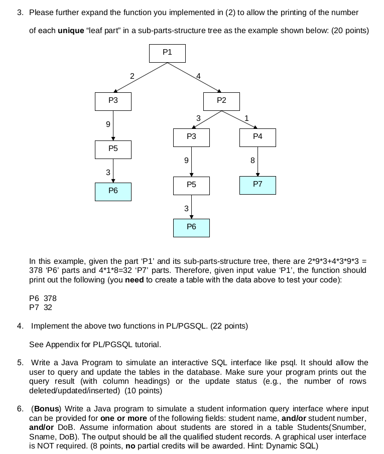 Solved 1 Create A Partstructure Table As Follows Key 3423