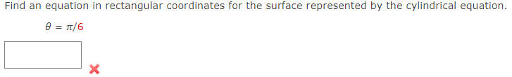 Solved Find an equation in rectangular coordinates for the | Chegg.com