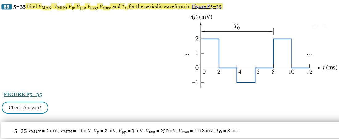 Solved Just Need Help With The Vavg And Vrms Can Make A