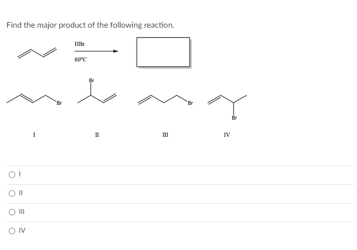 Solved What is the major product from the following | Chegg.com