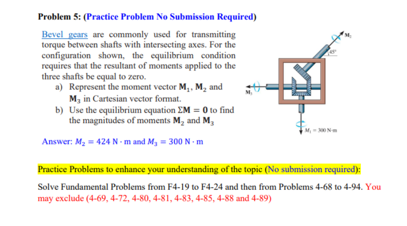Solved Problem 5: (Practice Problem No Submission Required) | Chegg.com