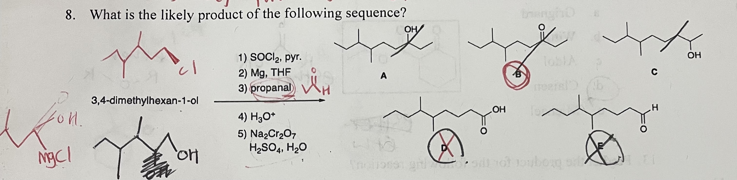 Solved What is the likely product of the following sequence? | Chegg.com