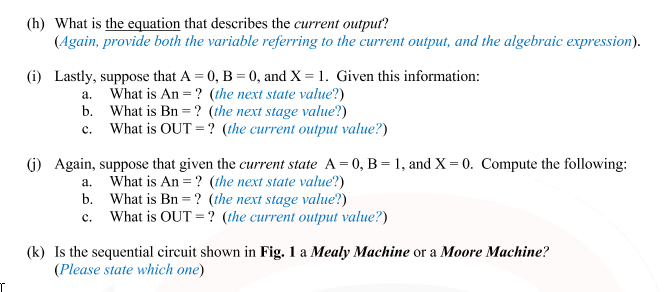 Solved Given the following sequential circuit (whose diagram | Chegg.com