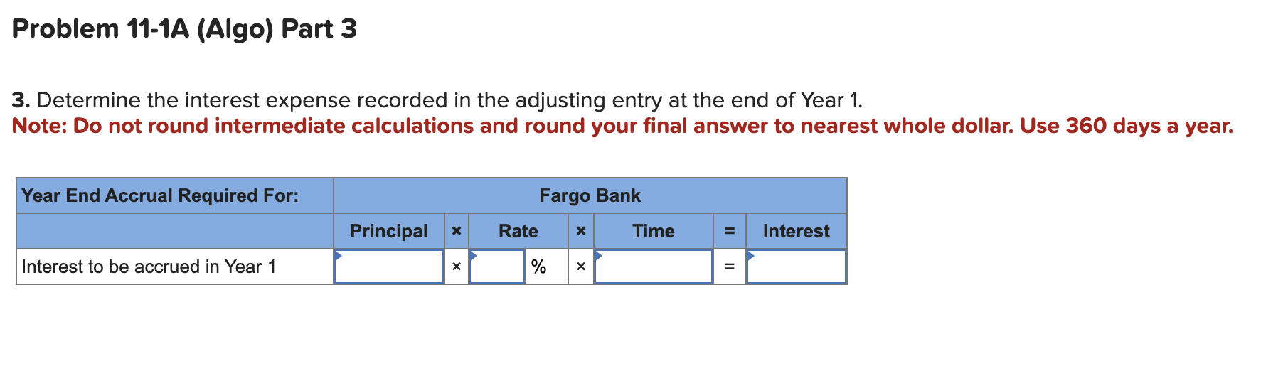 Solved Required informationProblem 11-1A (Algo) Short-term | Chegg.com