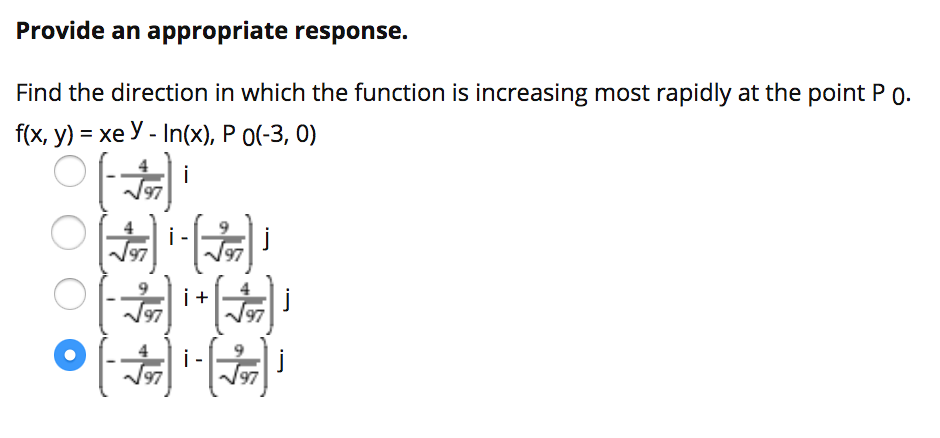 Solved Provide An Appropriate Response Find The Direction