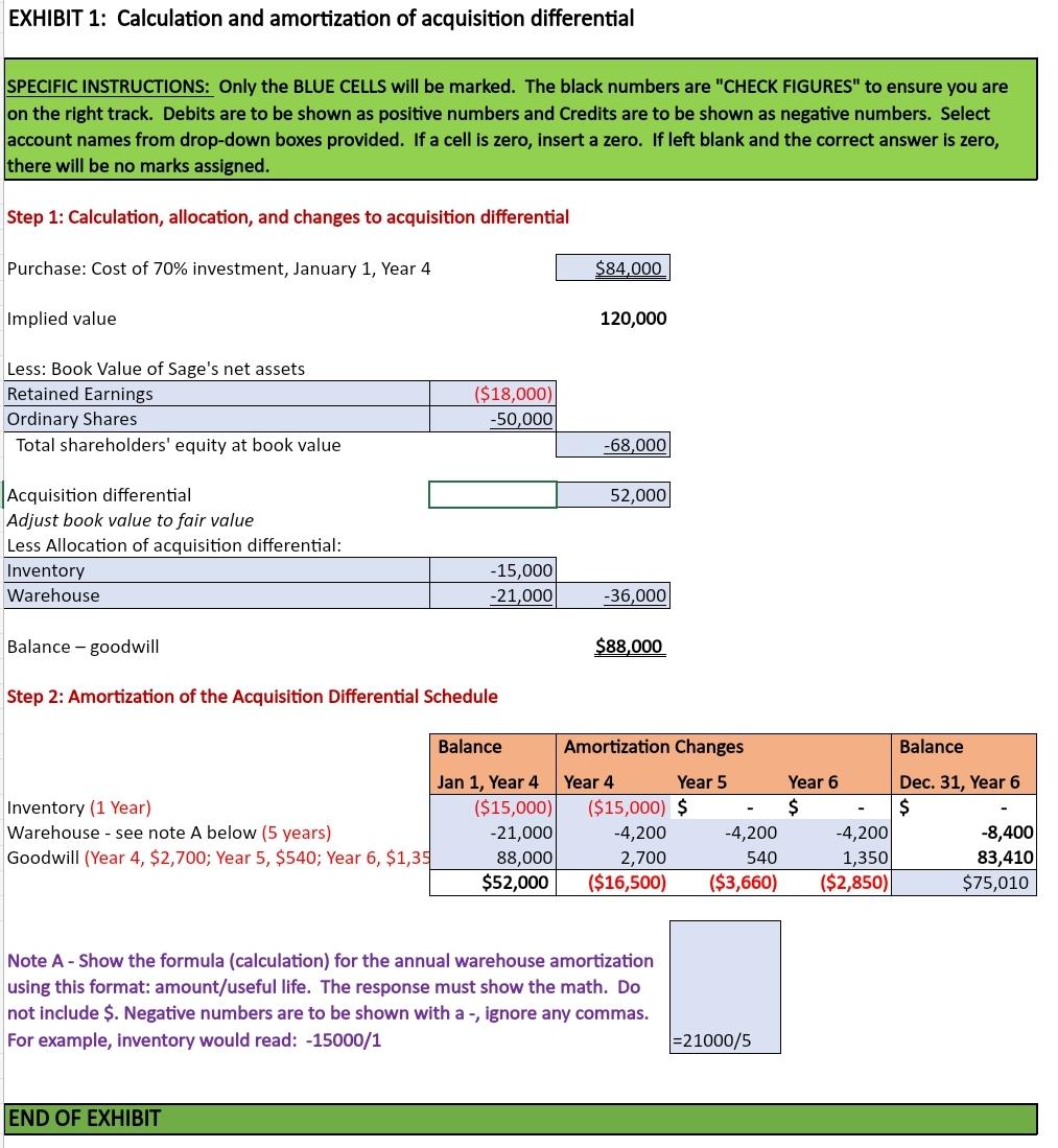 Please help explain what the Acquisition Differential | Chegg.com