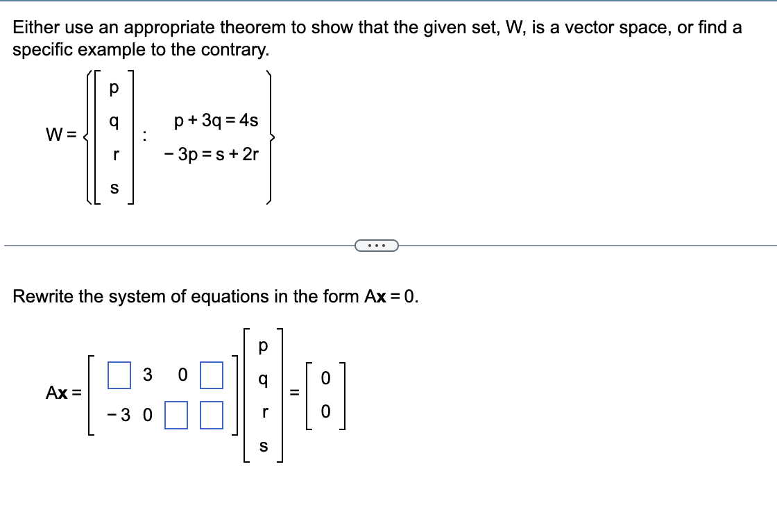 Solved Either use an ﻿appropriate theorem to ﻿show that the | Chegg.com