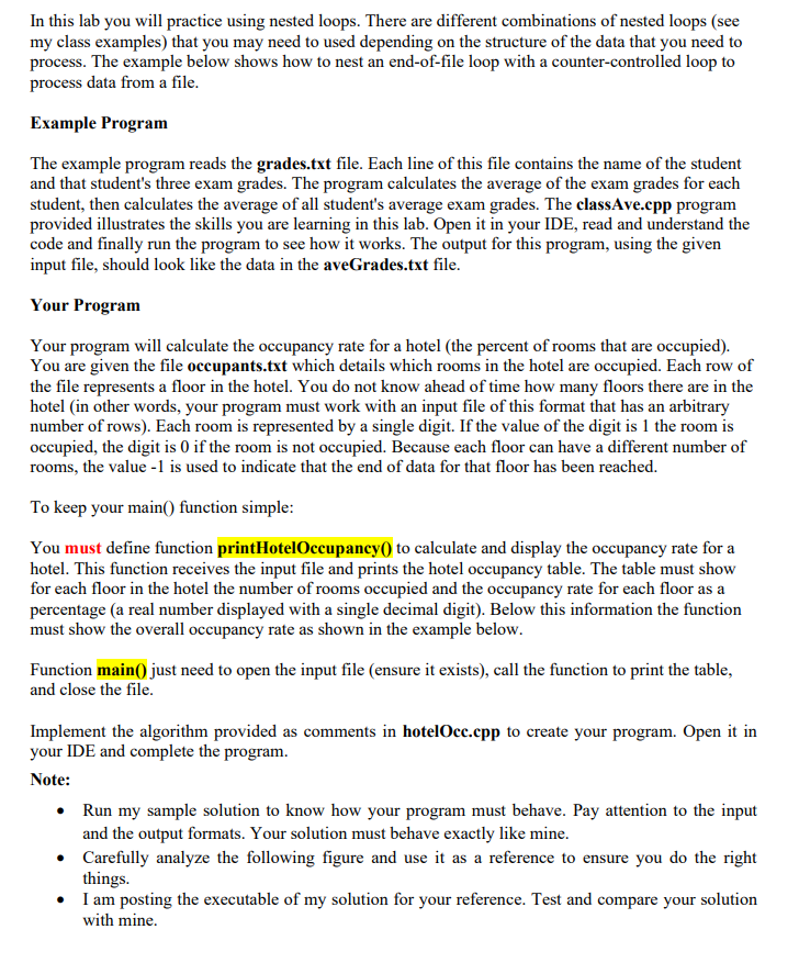 Solved In this lab you will practice using nested loops. | Chegg.com