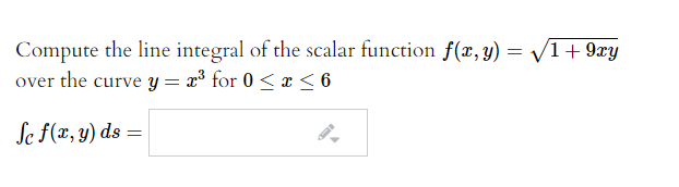Solved Compute the line integral of the scalar function f(x, | Chegg.com