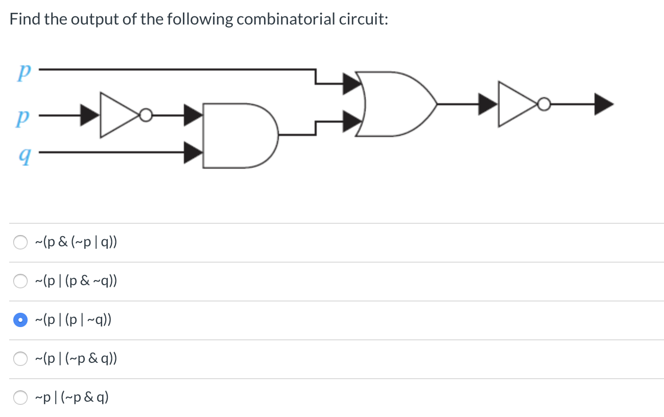 Solved Find the output of the following combinatorial | Chegg.com