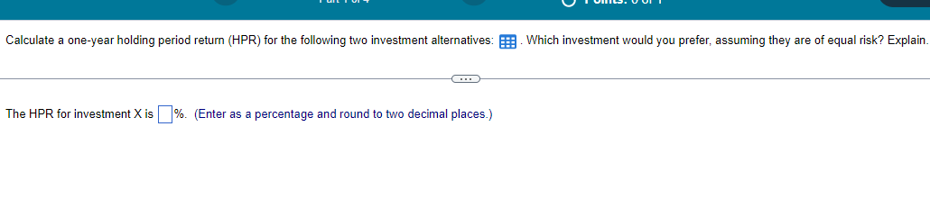 Solved Calculate a one-year holding period return (HPR) for | Chegg.com