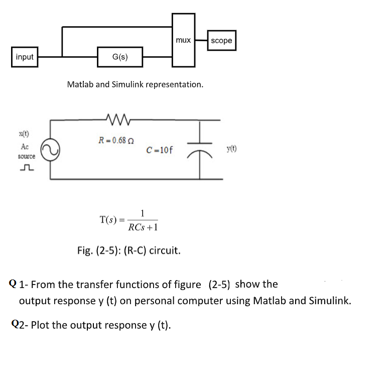 Solved mux scope input G(s) Matlab and Simulink | Chegg.com