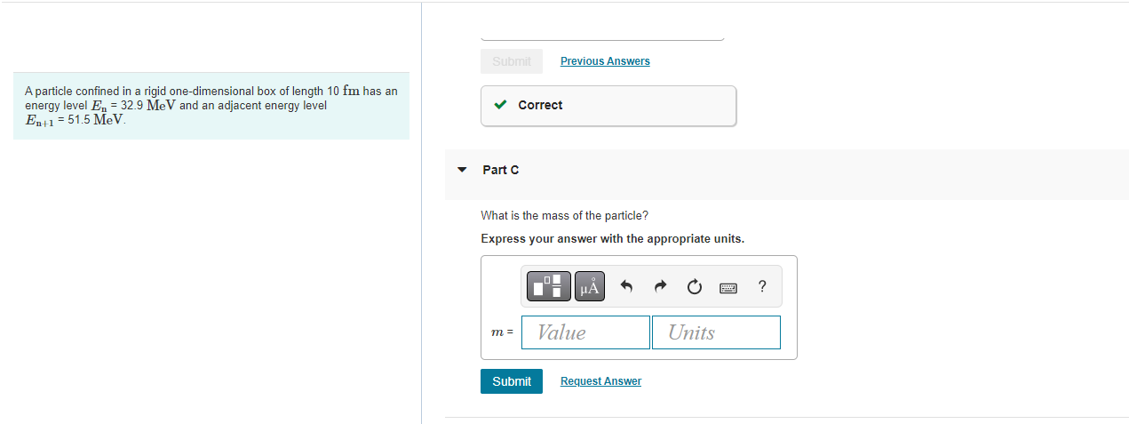 Solved A particle confined in a rigid one-dimensional box of | Chegg.com