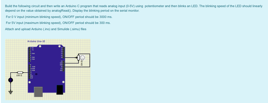 Solved Build the following circuit and then write an Arduino | Chegg.com
