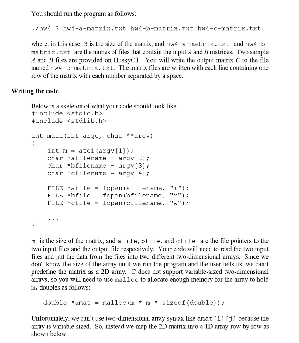 Solved Matrix multiplication is a common operation in | Chegg.com
