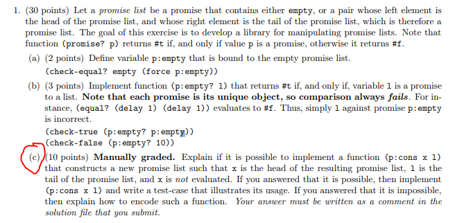 Racket Programming Language Question .DO number c | Chegg.com