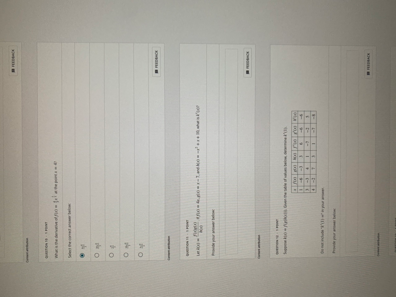 Solved FEEDBACK Content attribution QUESTION 10.1 POINT What | Chegg.com