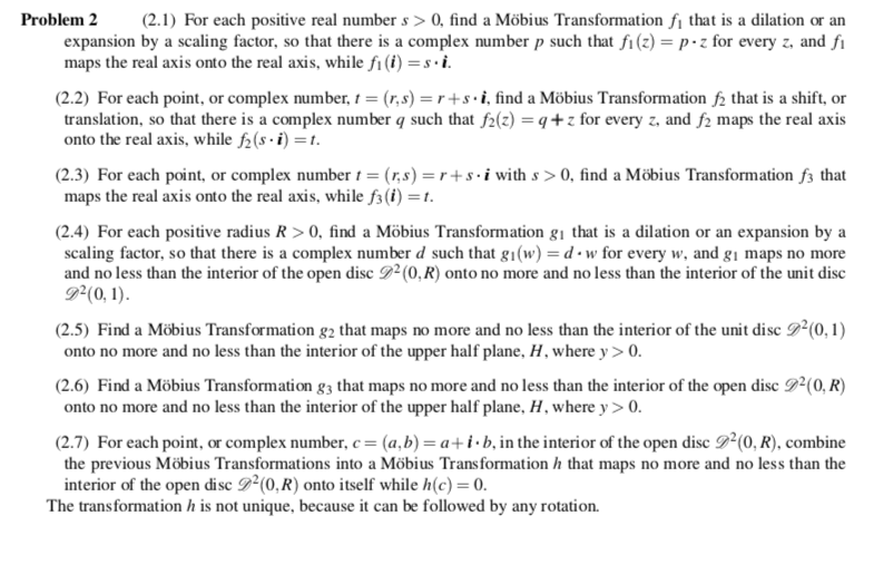 Solved Problem 2 (2.1) For each positive real number s > 0, | Chegg.com