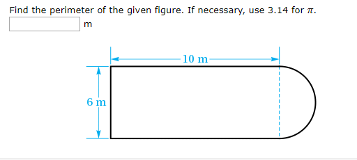 Solved Find the perimeter of the given figure. If necessary, | Chegg.com