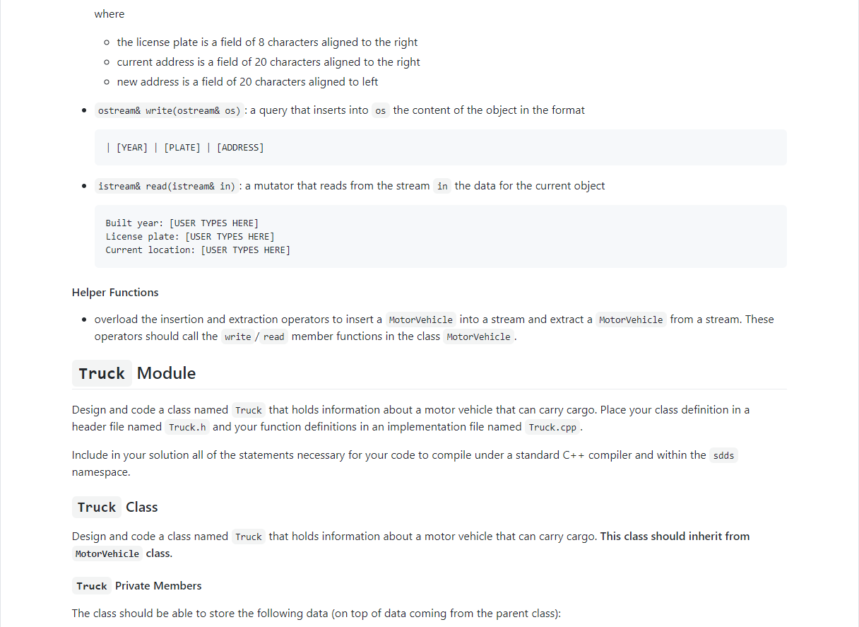 Solved Motor Vehicle Module Design and code a class named | Chegg.com