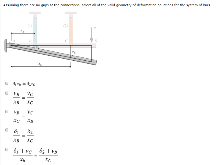 Solved Assuming there are no gaps at the connections, select | Chegg.com