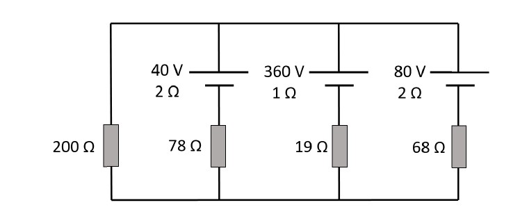 Solved dado el circuito, calcula la intensidad en cada | Chegg.com