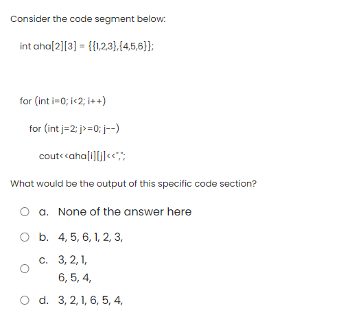 Solved Answer the question below: Choose a code line that | Chegg.com
