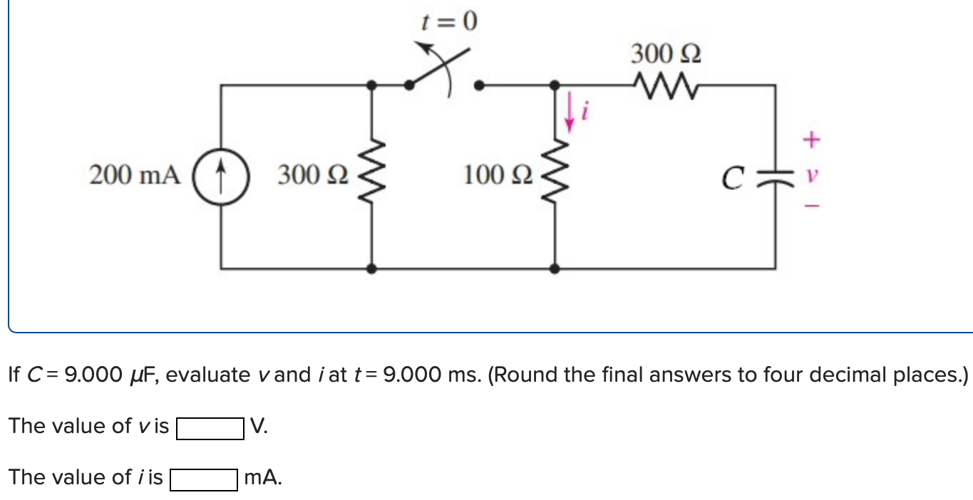 Solved Consider the circuit given below. The switch has been | Chegg.com