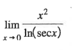 Solved limx→0ln(secx)x2limx→0(ex−1ex−x1)limx→π+sin(2x)1−cosx | Chegg.com