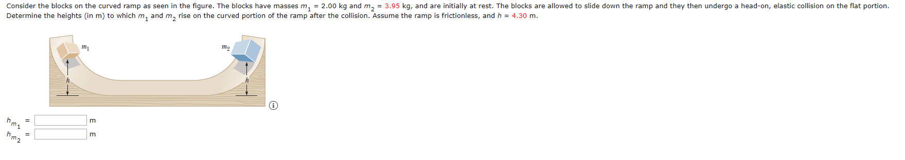 Solved Consider the blocks on the curved ramp as seen in the | Chegg.com