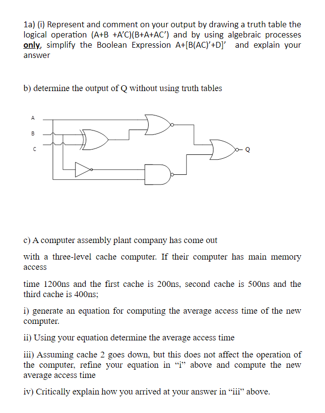 Solved 1a) (i) Represent and comment on your output by | Chegg.com