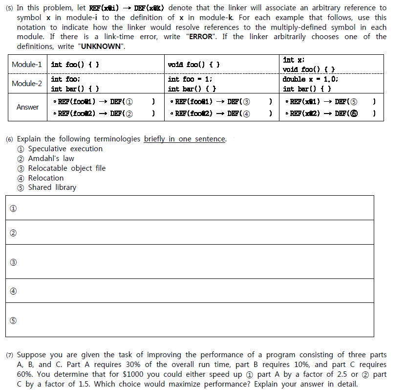 Solved (5) In this problem, let REF(xti) + DEF(x@k) denote | Chegg.com