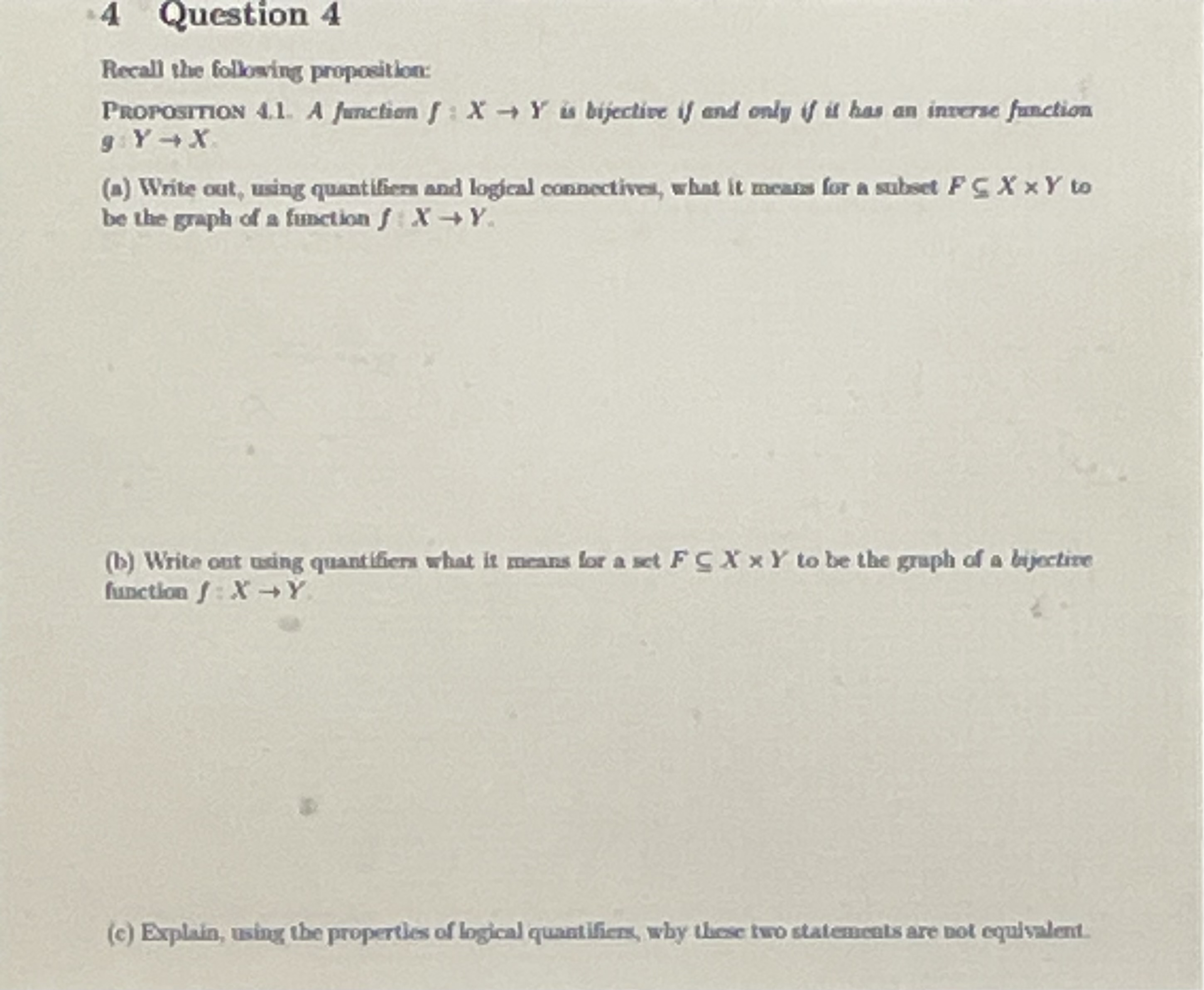 Solved 4 ﻿Question 4Recall the following | Chegg.com